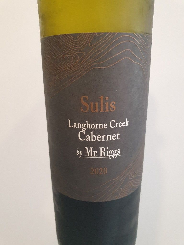 2020 Mr. Riggs Cabernet Sauvignon Sulis, Australia, South Australia ...
