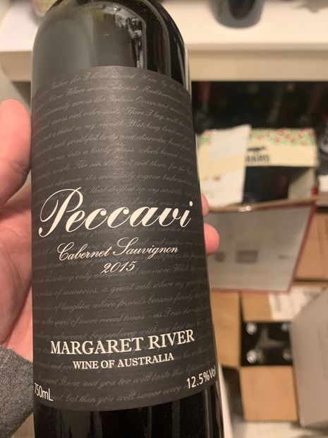 2015 Peccavi Wines Cabernet Sauvignon, Australia, Western Australia ...