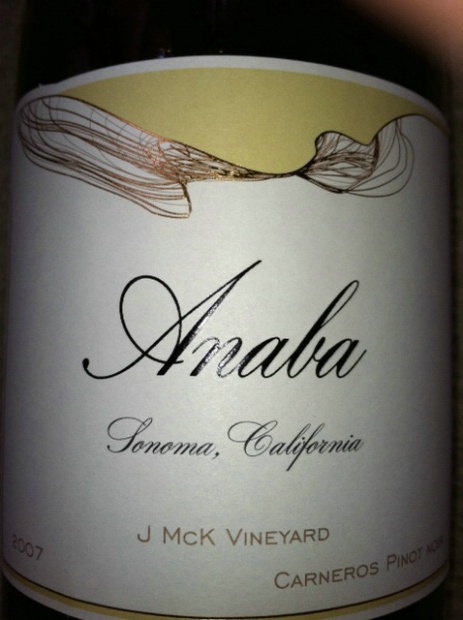 2007 Anaba Pinot Noir J MCK Vineyard, USA, California, Napa / Sonoma ...