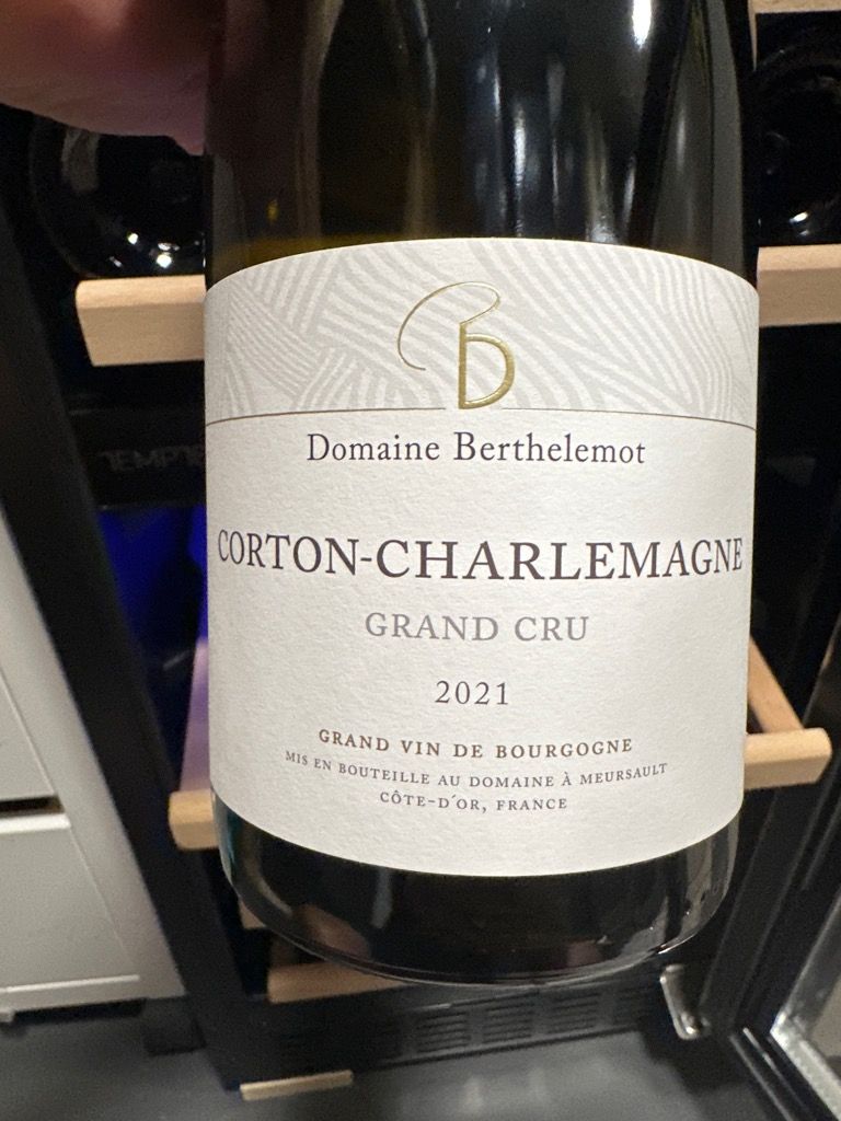 2022 Domaine Berthelemot Corton-Charlemagne, France, Burgundy, Côte de ...