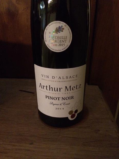 2020 Arthur Metz Pinot Noir, France, Alsace - CellarTracker