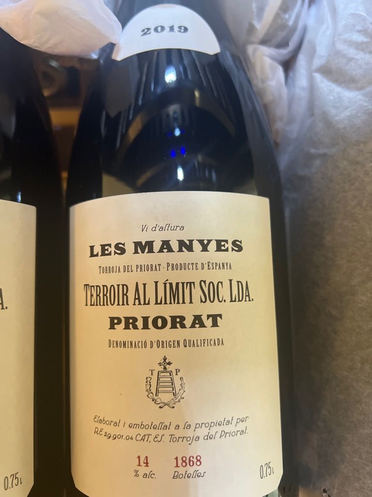 2019 Terroir Al Limit Soc. Lda. Priorat Les Manyes, Spain, Catalunya ...