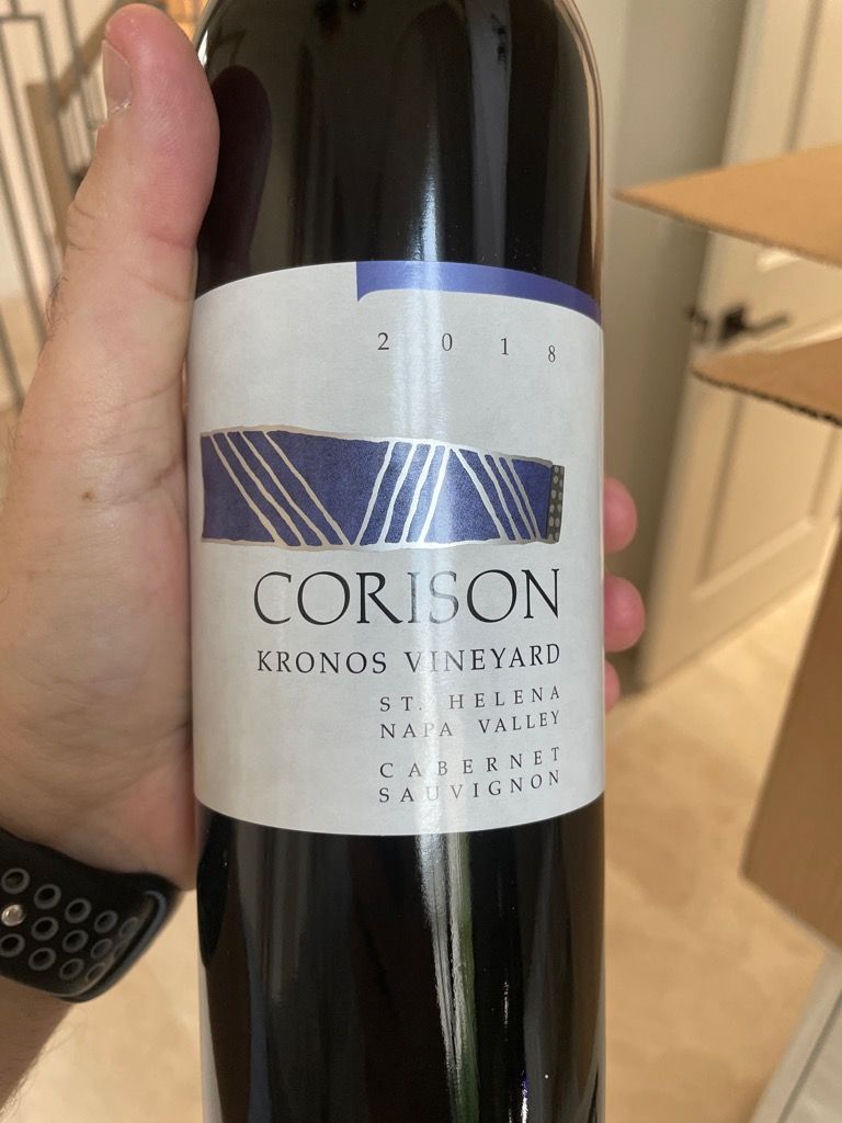 2018 Corison Cabernet Sauvignon Kronos Cordon, USA, California, Napa ...