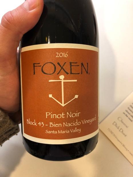 2016 Foxen Pinot Noir Block 43 Bien Nacido Vineyard, USA, California ...