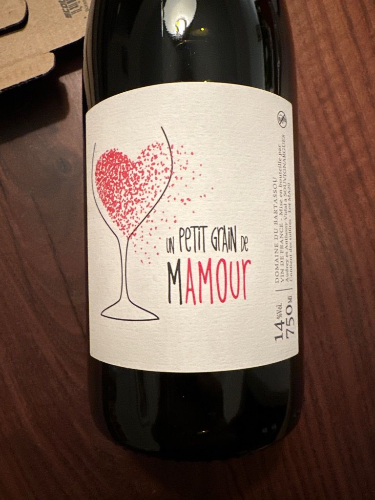 2020 Domaine du Bartassou Un Petit Grain de Mamour, France, Vin de ...