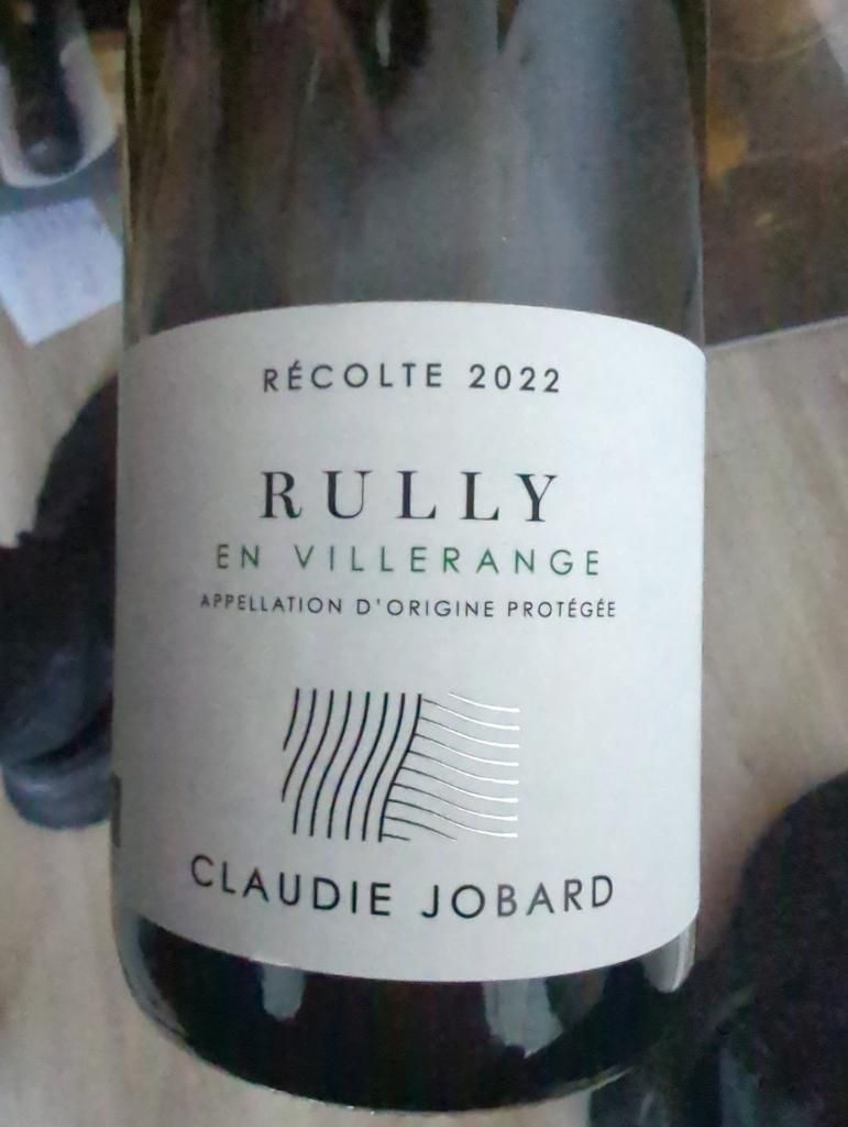 2022 Claudie Jobard Rully en Villerange, France, Burgundy, Côte ...