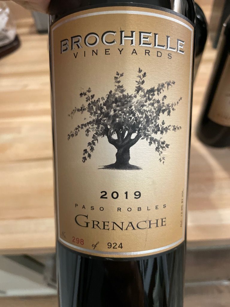 2019 Brochelle Vineyards Grenache Estate, USA, California, Central ...