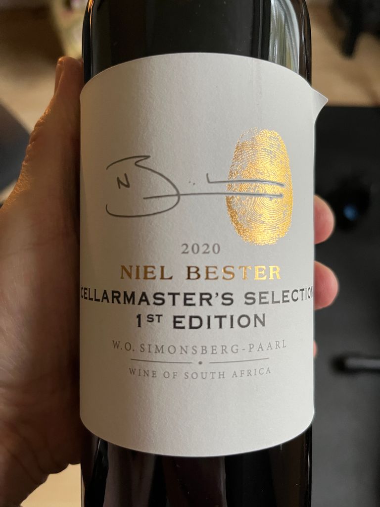 2020 Niel Bester Cellarmaster’s selection 1st edition Niel Bester ...