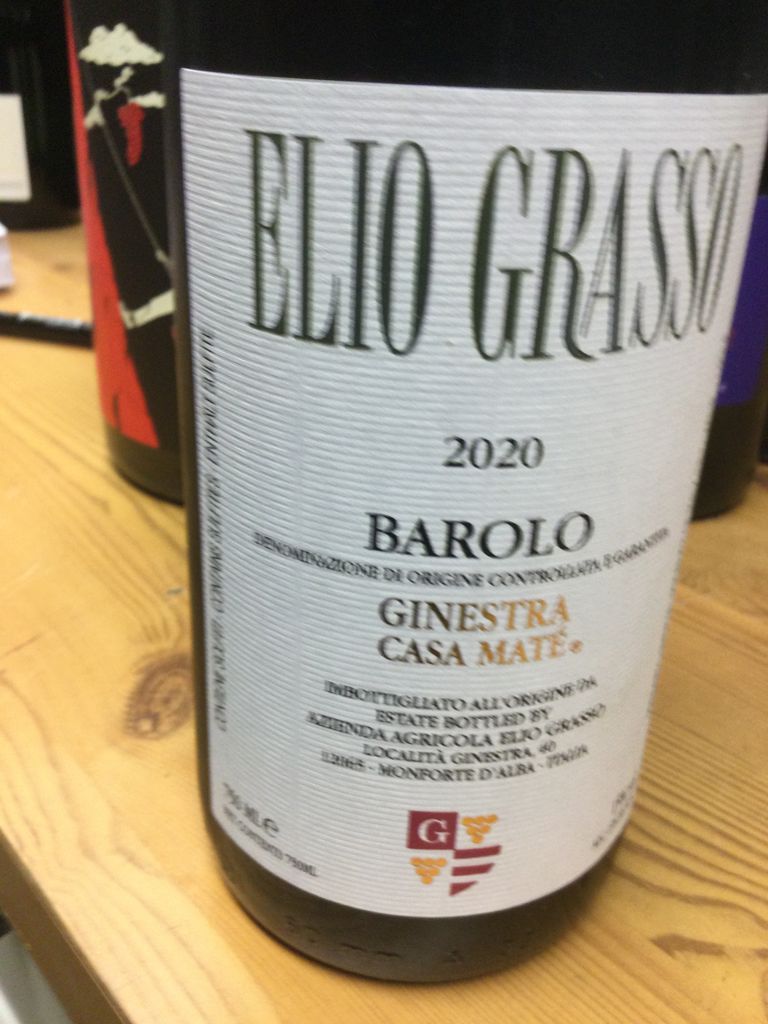 2021 Elio Grasso Barolo Ginestra Casa Maté, Italy, Piedmont, Langhe ...