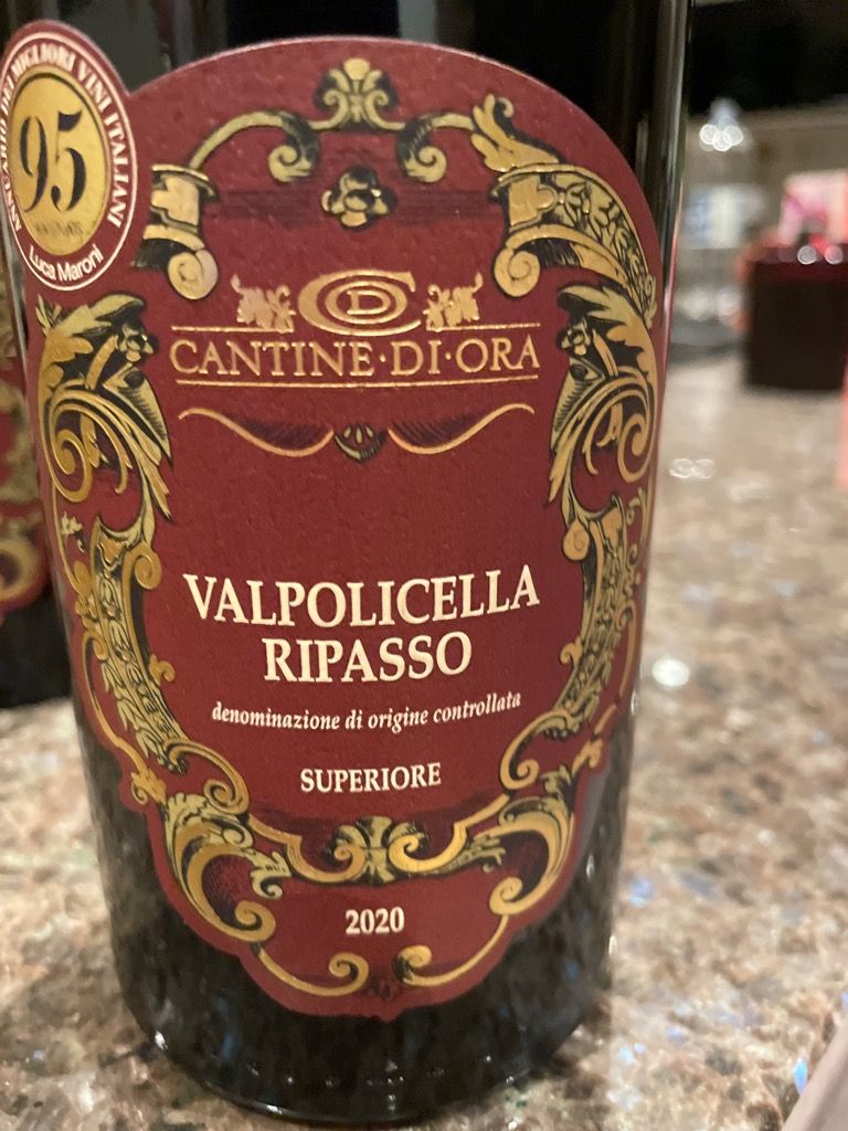 2020 Cantine di Ora Ripasso della Valpolicella Superiore, Italy, Veneto ...