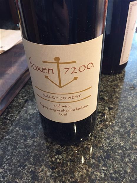 2016 Foxen 7200 Range 30 West, USA, California, Central Coast, Happy ...