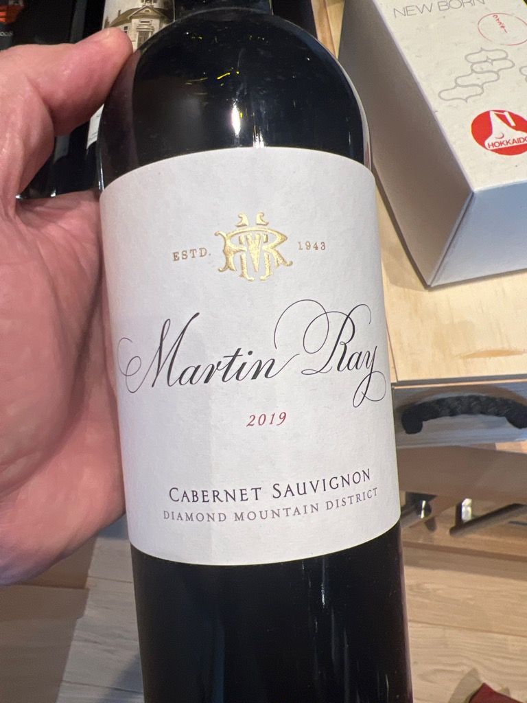2019 Martin Ray Cabernet Sauvignon Diamond Mountain, USA, California ...