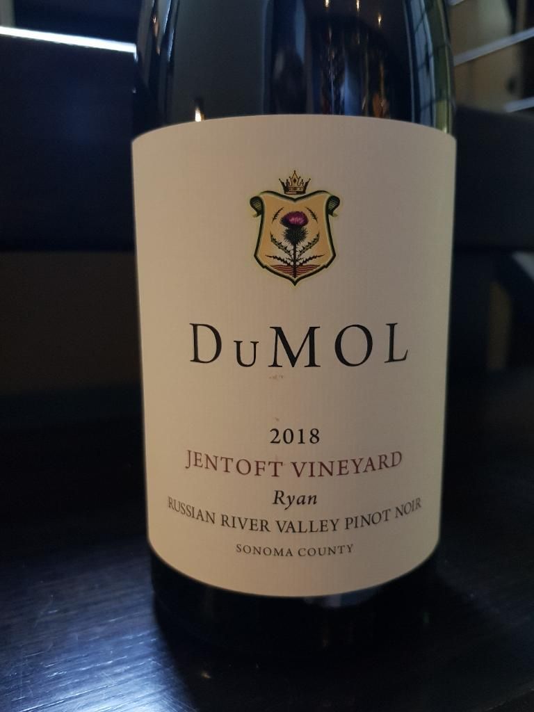 2018 DuMOL Pinot Noir Ryan Jentoft Vineyard, USA, California, Sonoma ...