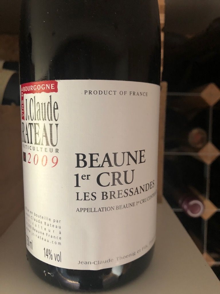 2007 Jean-Claude Rateau Beaune 1er Cru Bressandes, France, Burgundy ...
