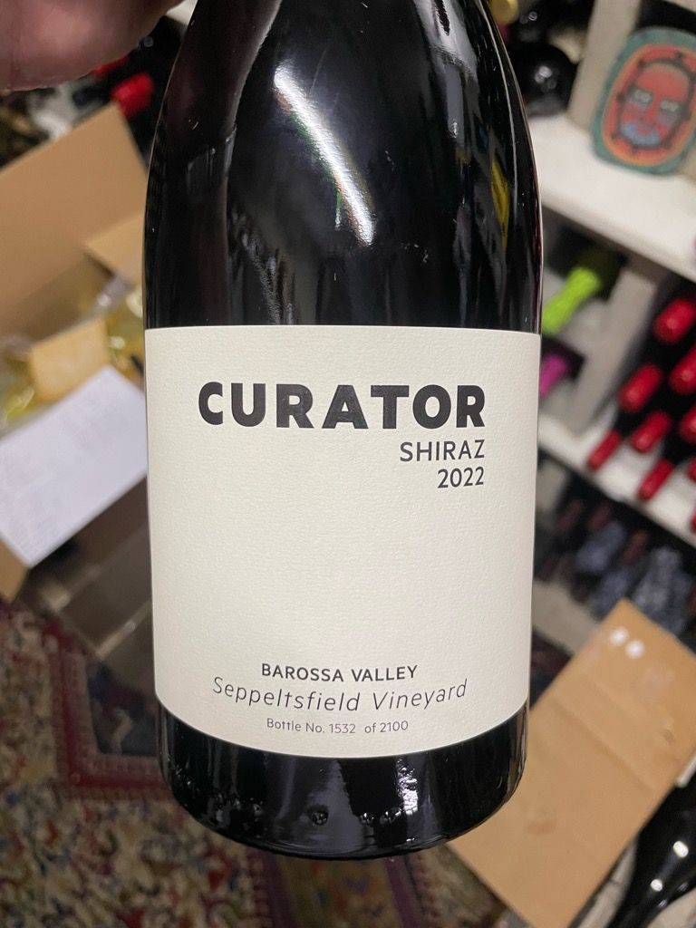 2023 Curator Wine Company Shiraz Marananga, Australia, South Australia ...