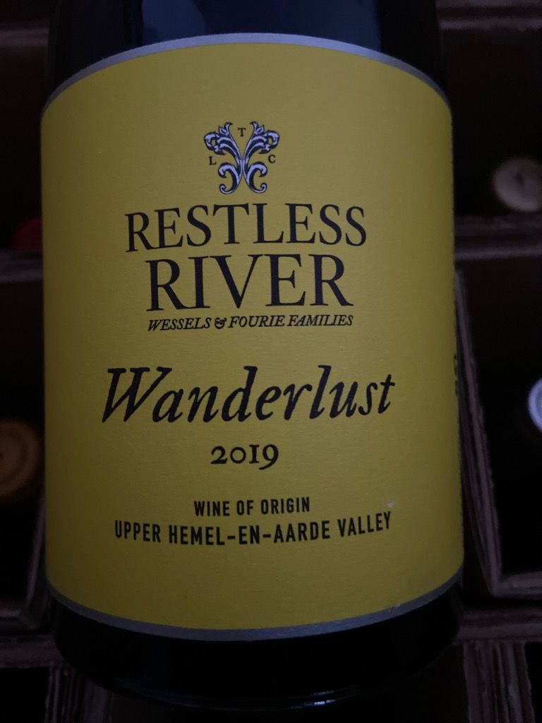 2019 Wessels Family Restless River Pinot Noir Wanderlust, South Africa ...
