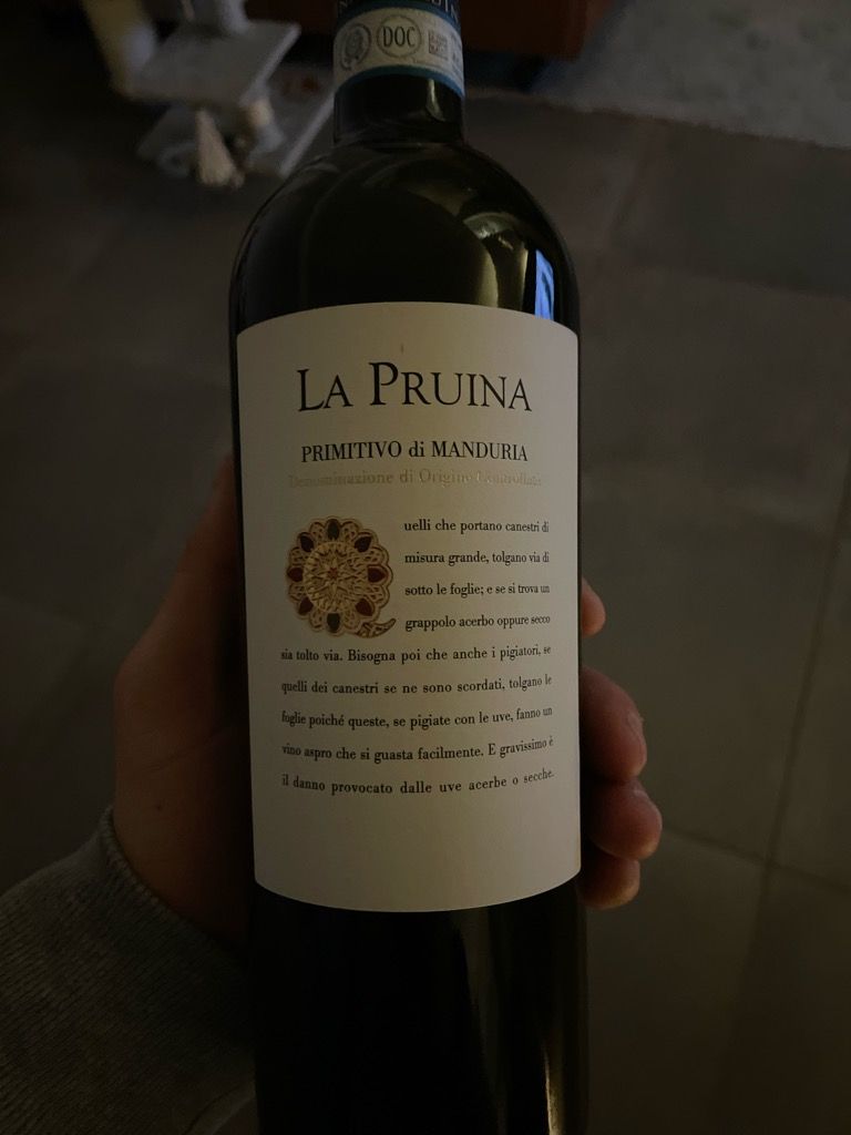 2022 La Pruina Primitivo di Manduria, Italy, Puglia, Primitivo di ...
