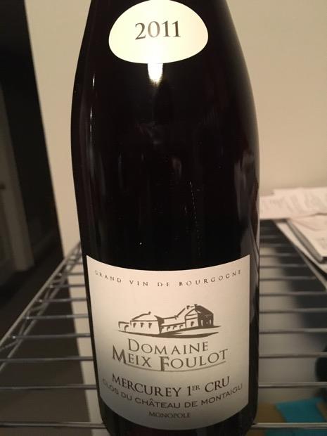 2011 Domaine du Meix-Foulot Mercurey 1er Cru Les Saumonts, France ...