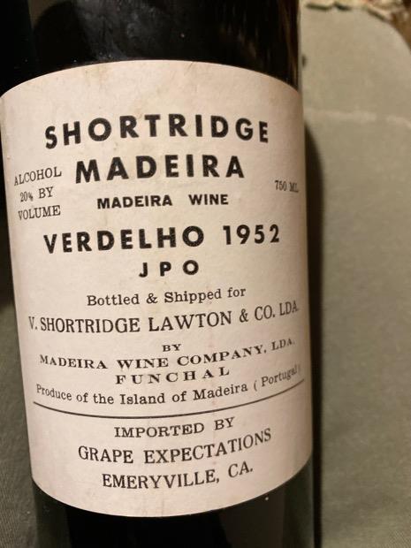 1825 Shortridge Lawton Madeira Verdelho, Portugal, Madeira - CellarTracker