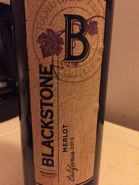 2013 Blackstone Winery Merlot Winemaker's Select, USA, California ...