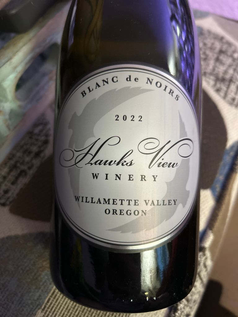 2022 Hawks View Winery Blanc de Noirs, USA, Oregon, Willamette Valley ...
