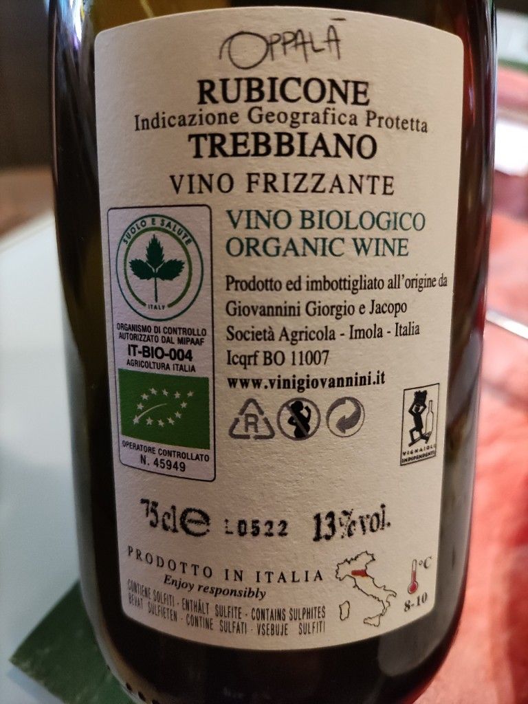 2021 Giovannini Trebbiano Rubicone Frizzante Oppalà, Italy, Emilia ...