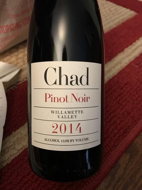 2014 Chad Pinot Noir Willamette Valley, USA, Oregon, Willamette Valley ...