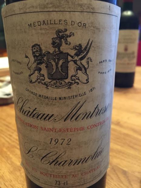 1972 Château Montrose, France, Bordeaux, Médoc, St. Estèphe - CellarTracker