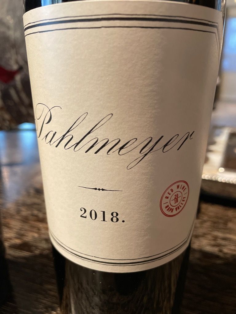 2018 Pahlmeyer, USA, California, Napa Valley - CellarTracker
