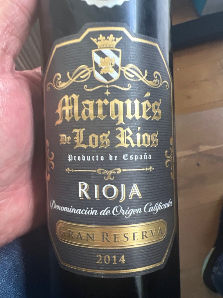 2015 Marqués Los Rios Rioja Gran Reserva, Spain, La Rioja, Rioja ...
