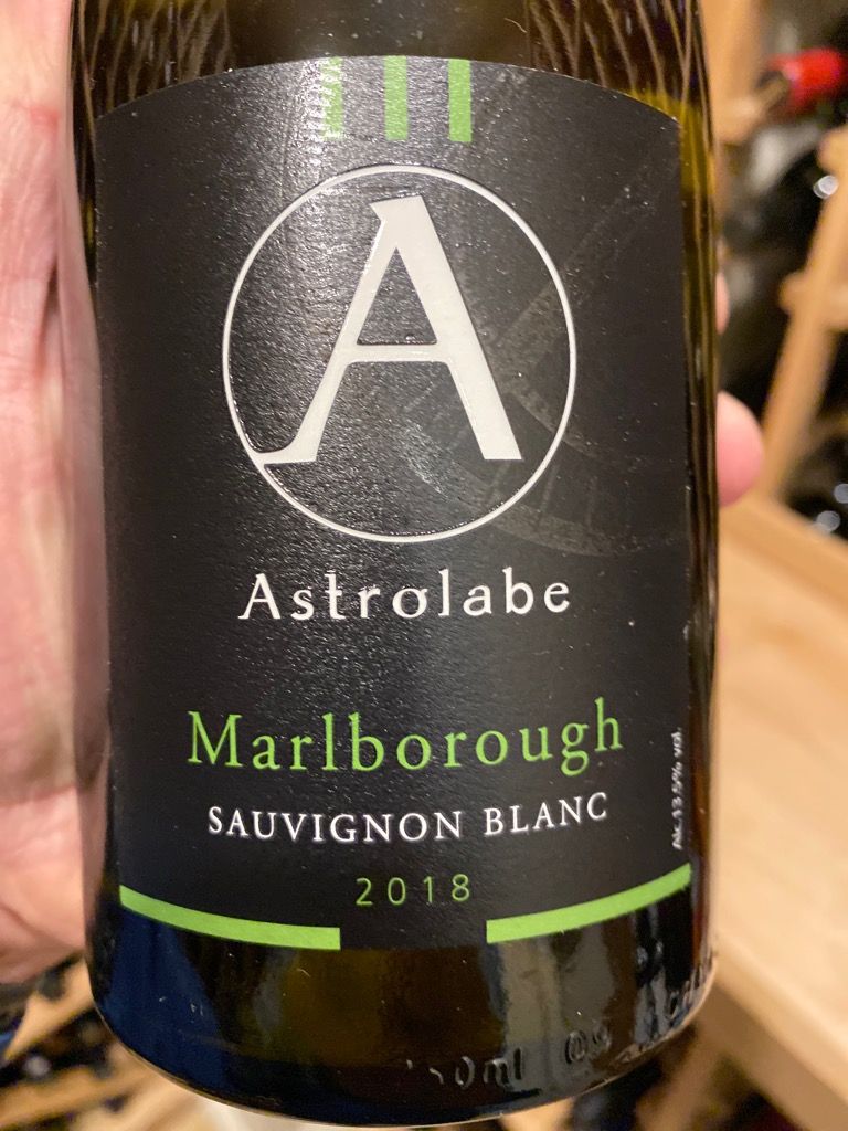 2018 Astrolabe Wines Sauvignon Blanc, New Zealand, South Island ...