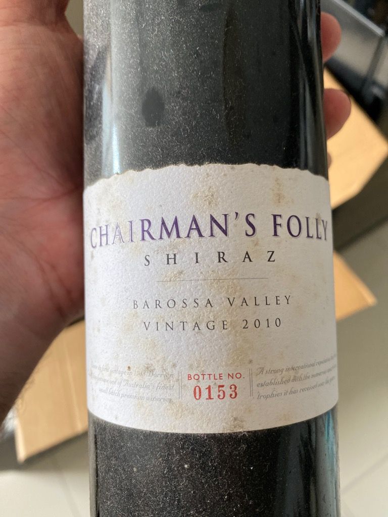 2010 Dorrien Estate Shiraz Chairman's Folly, Australia, South Australia ...