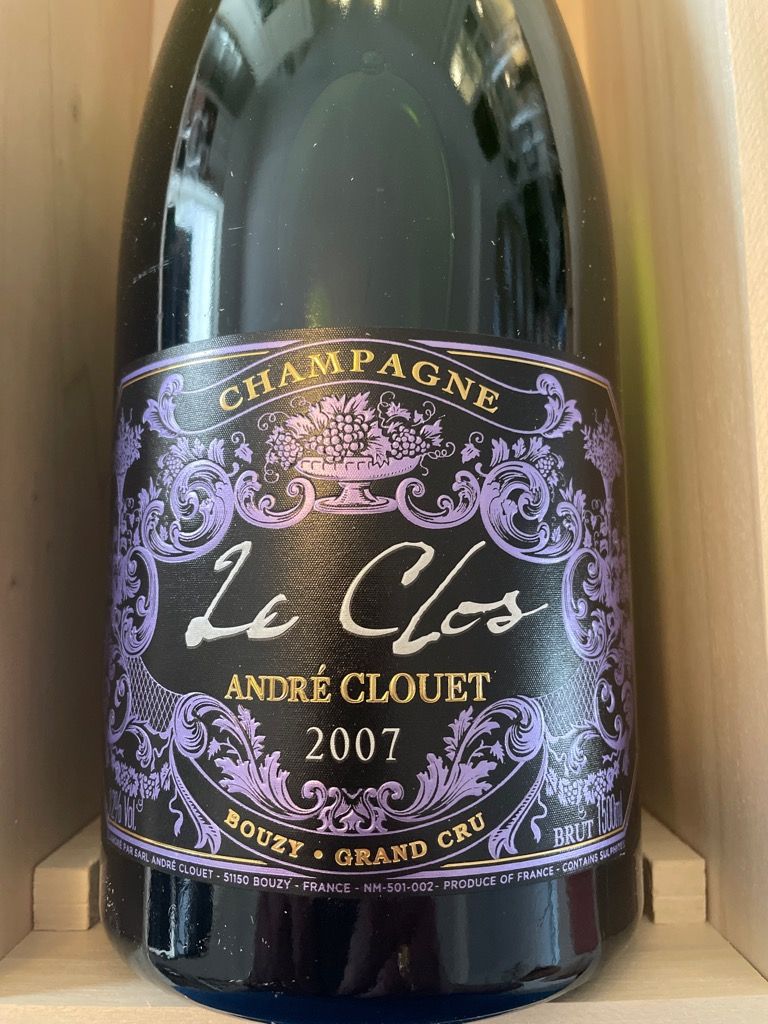 2007 André Clouet Champagne Grand Cru Le Clos de Bouzy, France ...