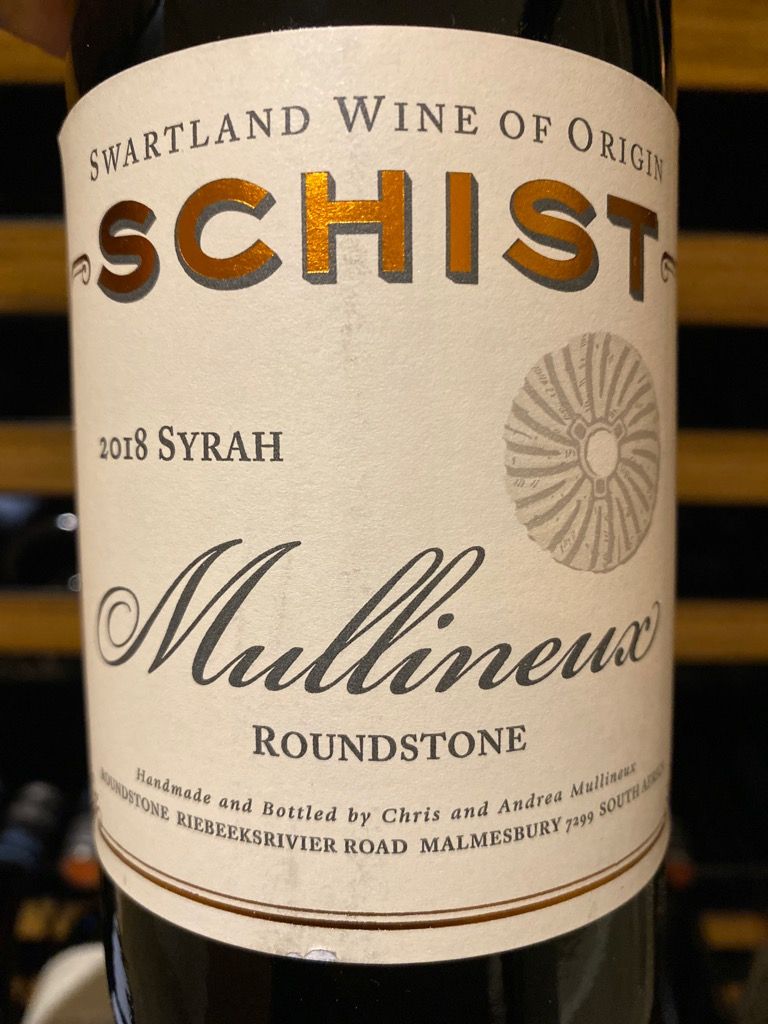 2018 Mullineux Syrah Schist Roundstone, South Africa, Coastal Region, Swartland - CellarTracker