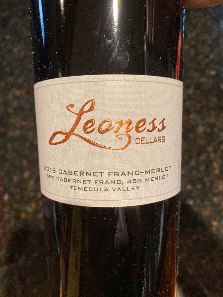 2018 Leoness Cellars Cabernet Franc Merlot, USA, California, South ...