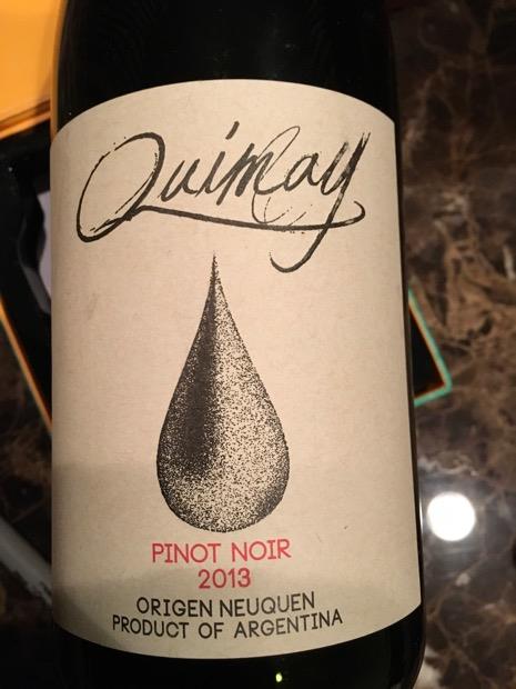 2013 Quimay Pinot Noir, Argentina, Patagonia, Neuquén - CellarTracker