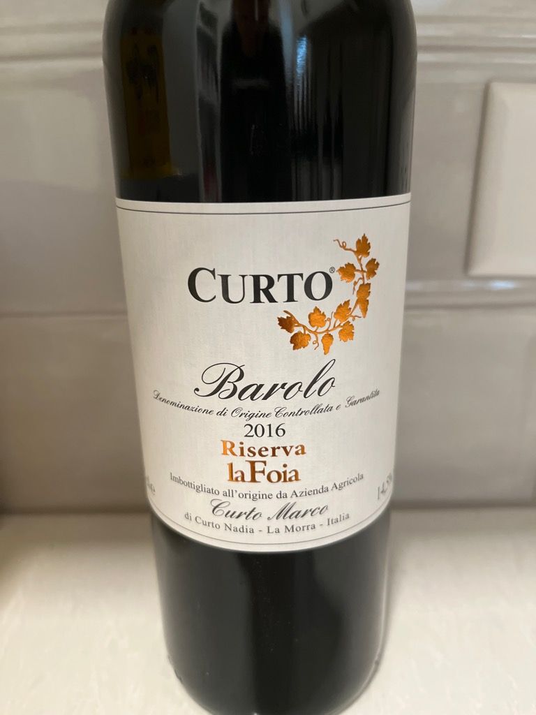 2016 Nadia Curto Barolo La Foia Riserva, Italy, Piedmont, Langhe ...