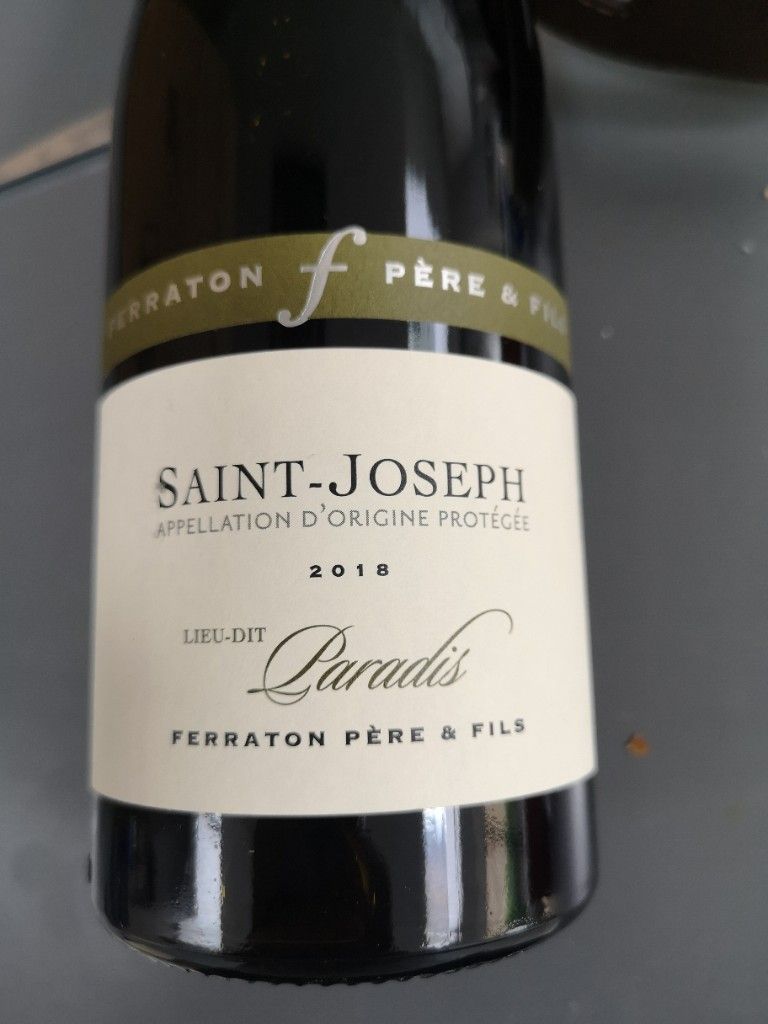 2018 Ferraton Père & Fils St. Joseph Paradis, France, Rhône, Northern ...