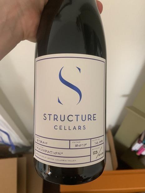 2017 Structure Cellars Syrah Foundation, USA, Washington, Columbia ...