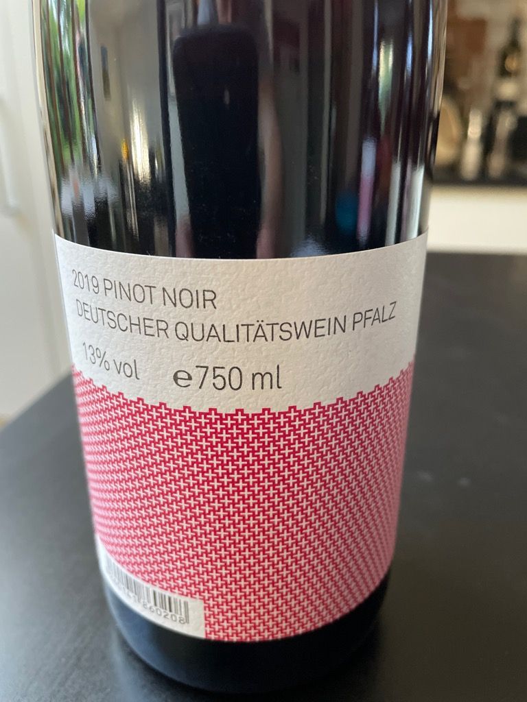 2020 Andreas Bender Pinot Noir, Germany, Pfalz - CellarTracker