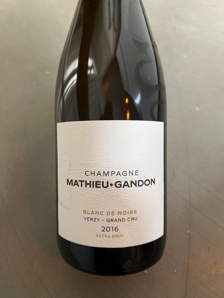 2016 Mathieu-Gandon Champagne Grand Cru Blanc de Noirs Extra Brut ...