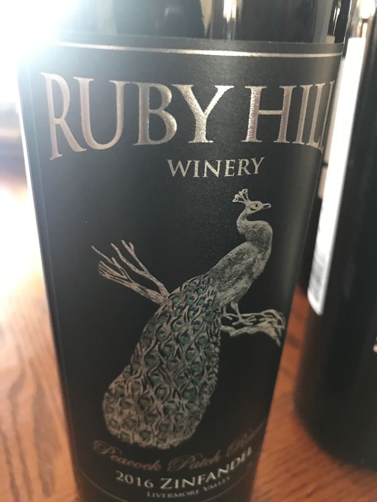2016 Ruby Hill Winery Zinfandel Reserve Peacock Patch, USA, California ...