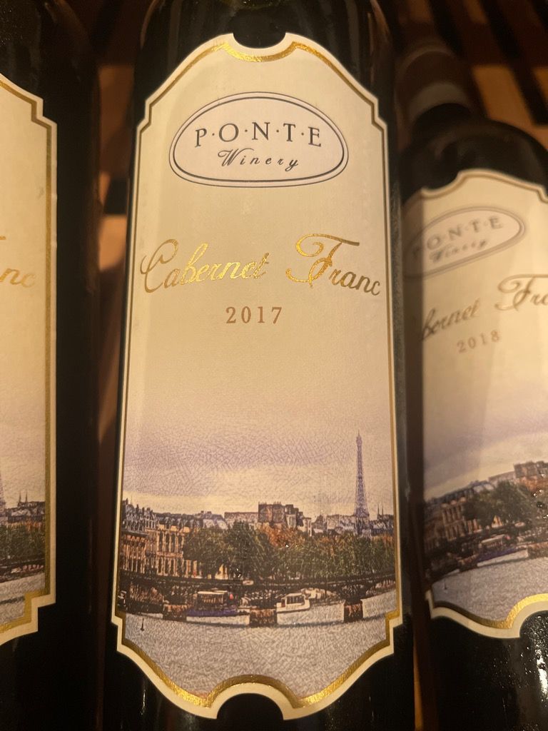 2017 Ponte Winery Cabernet Franc, USA, California, South Coast ...