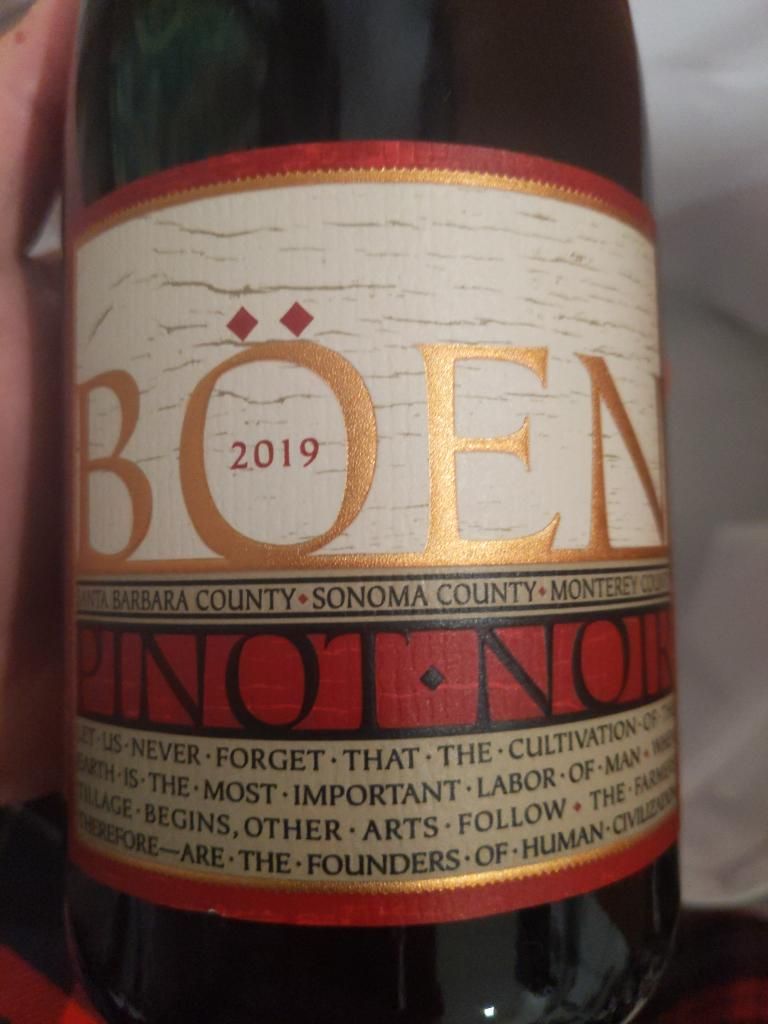 2019 Boen Wines Pinot Noir, USA, California, Sonoma County, Russian ...