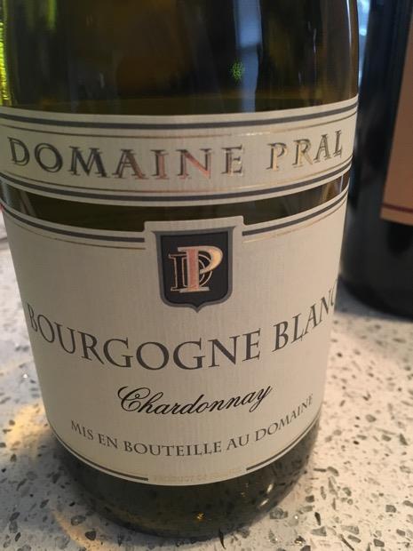 2014 Domaine Pral Bourgogne Blanc Appellation D'Origine Protegee ...