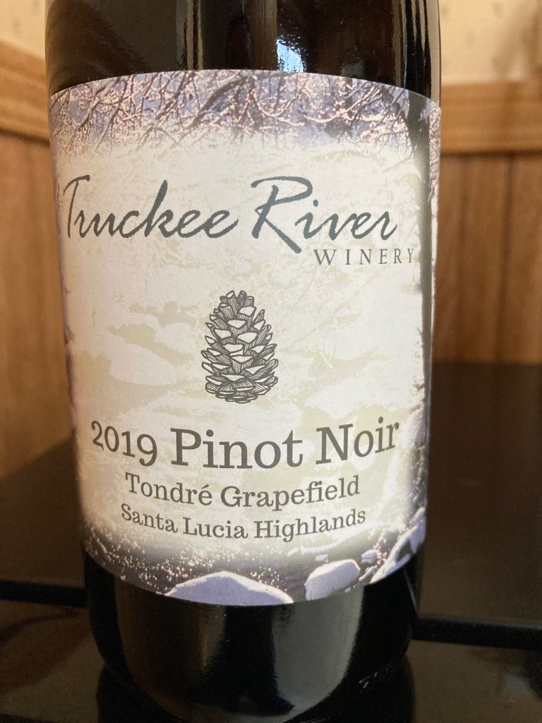 2021 Truckee River Winery Pinot Noir Tondré Grapefield, USA, California ...