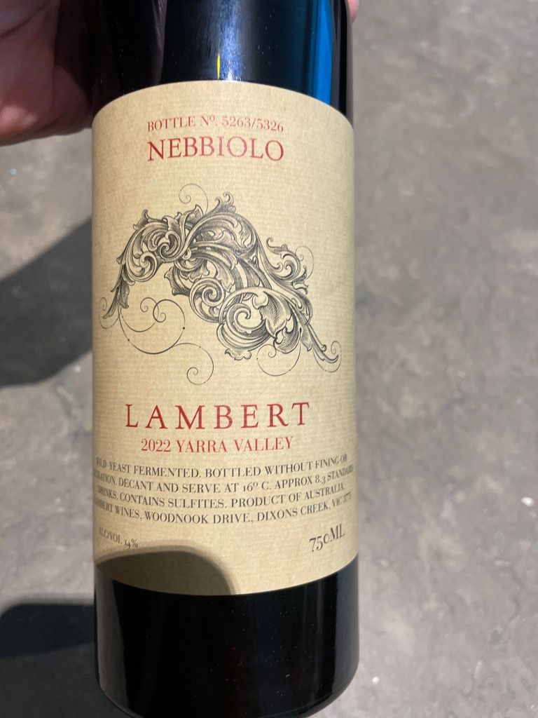2022 Luke Lambert Nebbiolo, Australia, Victoria, Port Phillip, Yarra ...