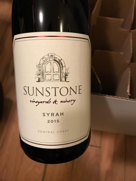 2015 Sunstone Vineyards and Winery Syrah, USA, California, Central ...