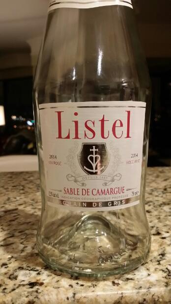 NV Listel Vin de France Sable De Camargue Grain De Gris, France, Vin de ...