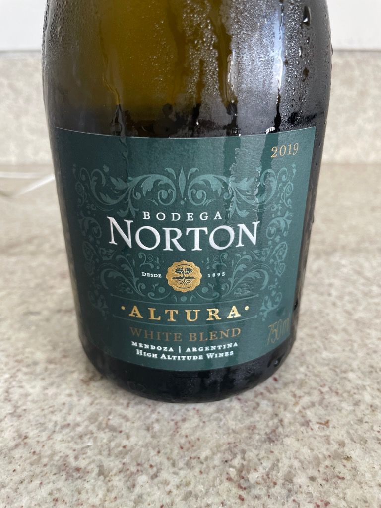 2021 Bodega Norton Altura White Blend, Argentina, Mendoza - CellarTracker